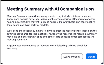 ETS - Zoom and AI | myUSF